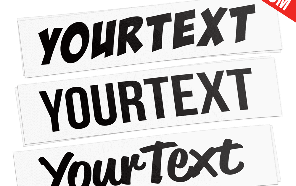 Custom Vinyl Lettering Stickers ~ Thankyou Letter