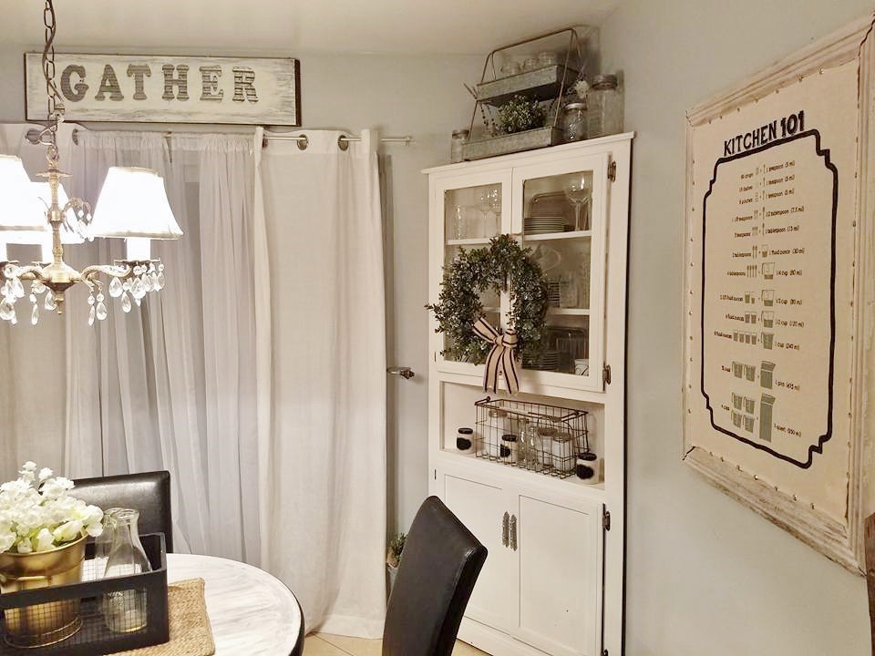 The Quaint Sanctuary: { DIY Galvanized "Gather" Kitchen Sign }