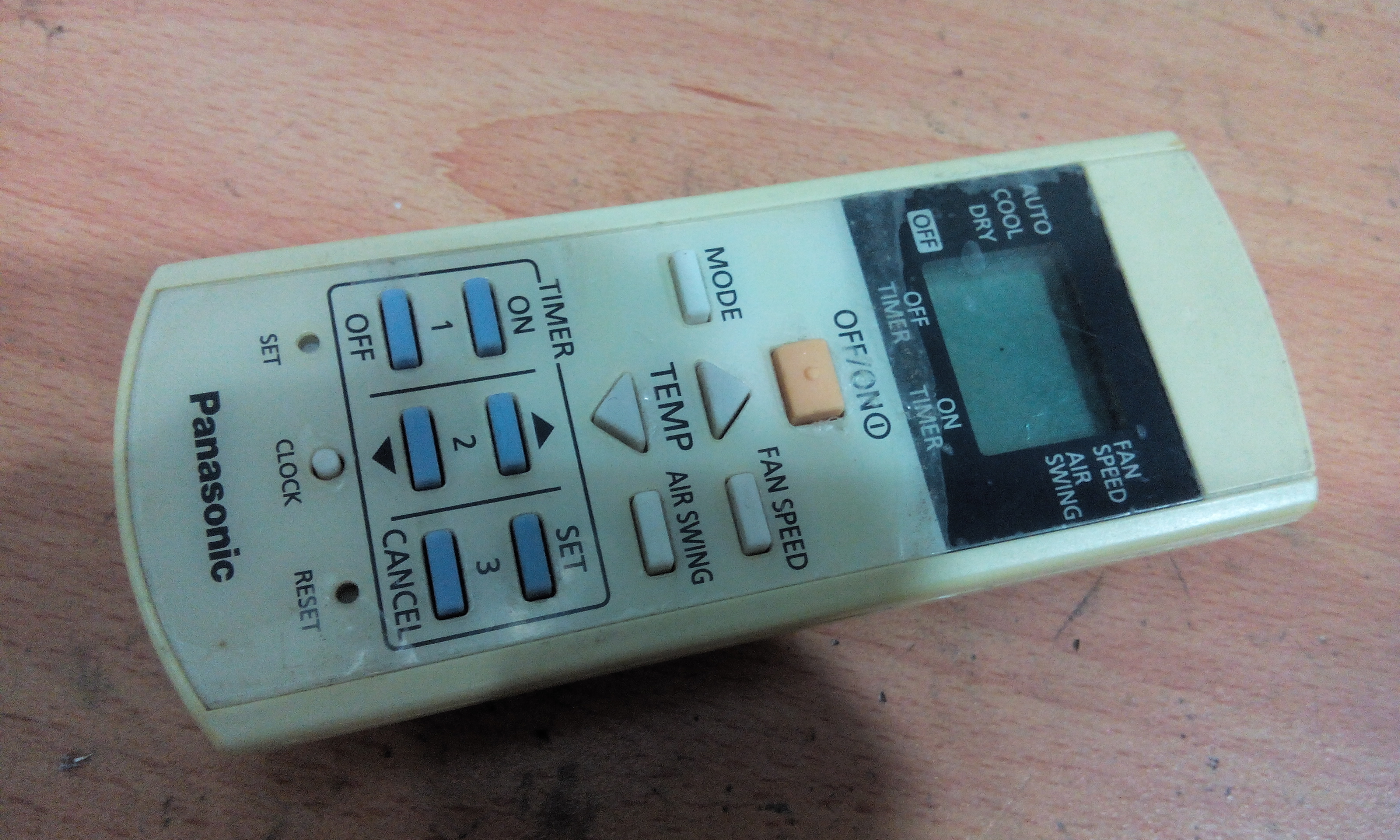 Life Begins at Forty: Panasonic aircon remote control repair