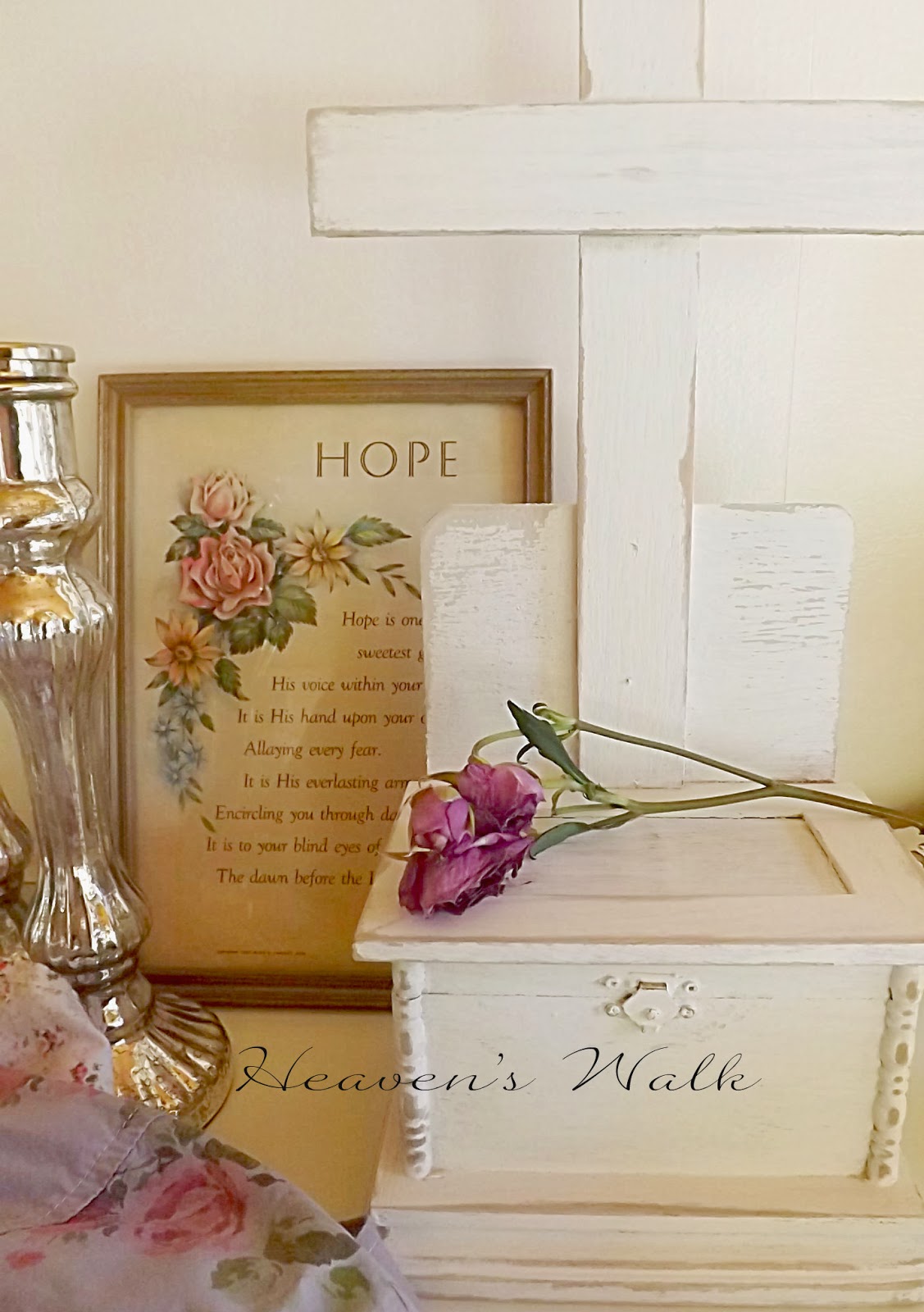 Heaven's Walk: Religious Cross Altar Box