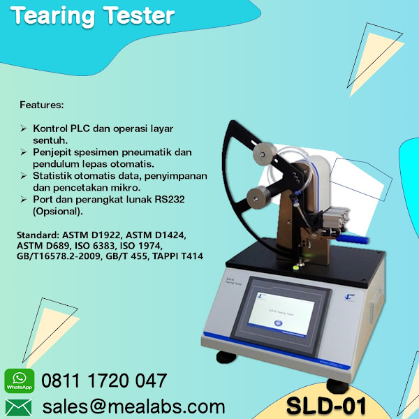 SLD-01 Tearing Tester | Mealabs Kemasan Indonesia