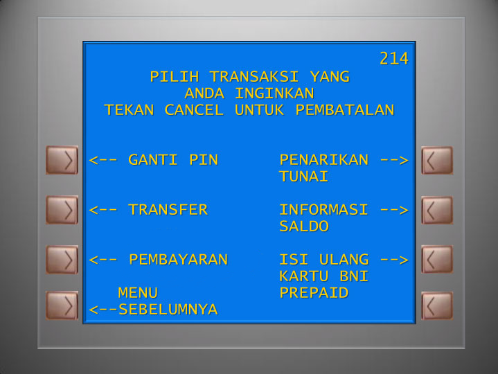 Isi hati: Use Case Diagram ATM