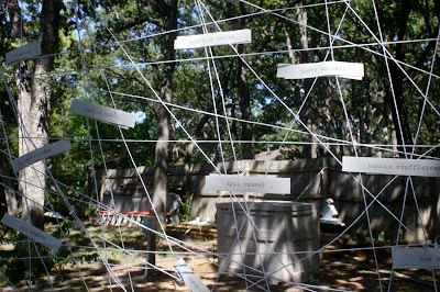 voice of ink: installation: "the spiderweb"