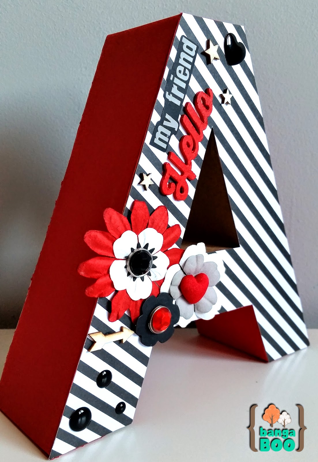 Bangaboo Scrapbook: Letra A decorada