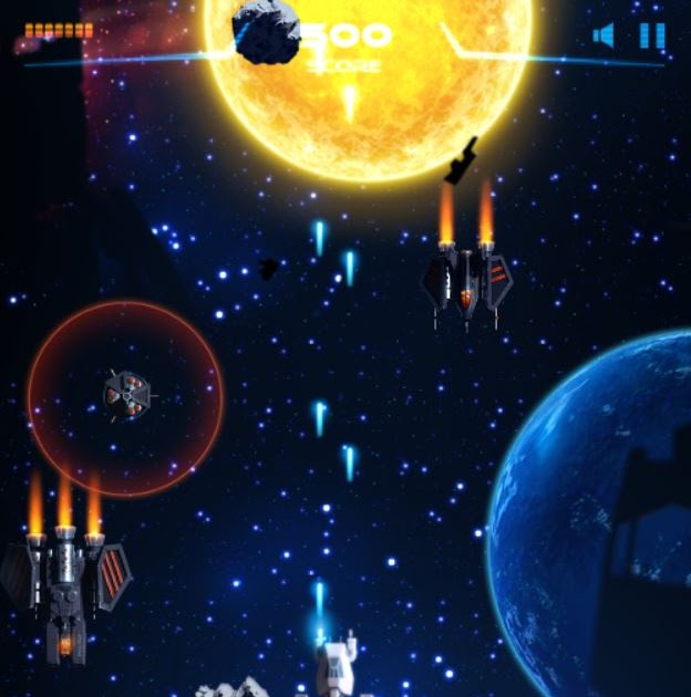 best mobile games: spaceship game - shoot em up