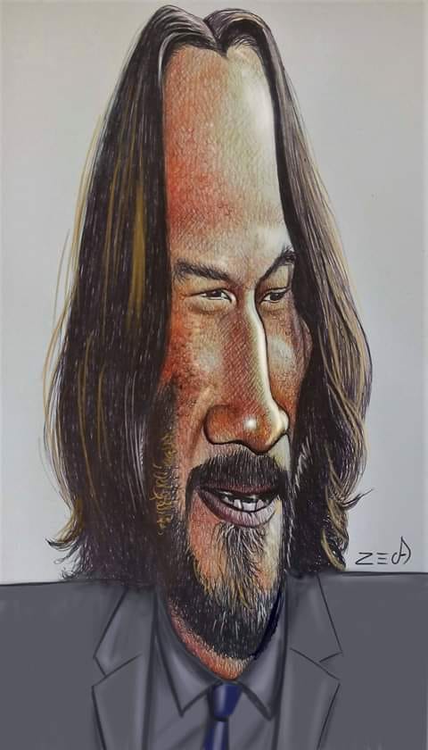 CHODAVARAMNET: Keanu Reeves caricature 2020