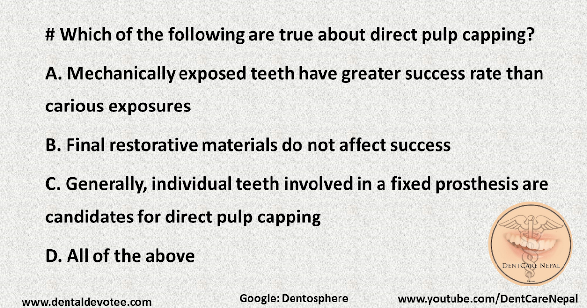 Dentosphere : World of Dentistry: Direct Pulp Capping