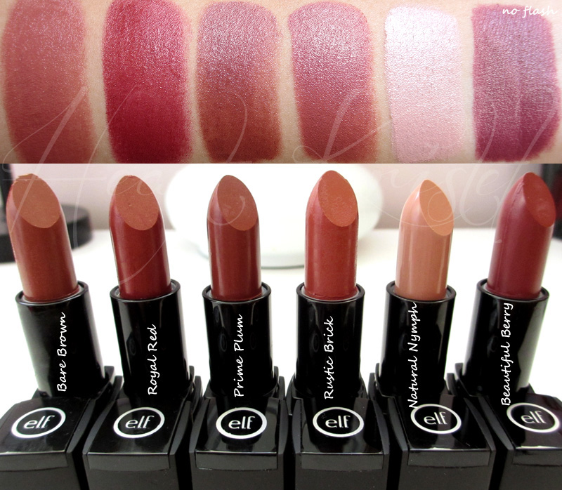 HEART ♥ KRiSTEL'S BEAUTY BLOG: E.L.F. MINERAL MINERAL LIPSTICK SWATCHES ...