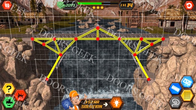 Bridge Construction Simulator [Medium] Level 14 ~ Doors Geek