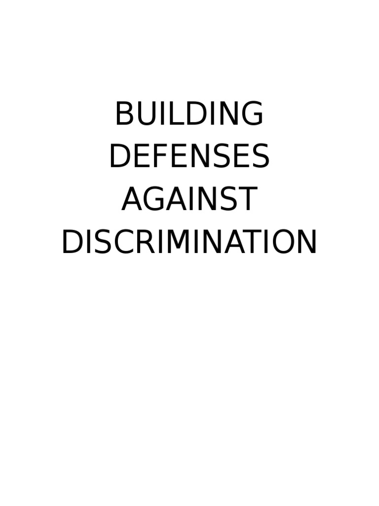 defenses against discrimination brochure - philippin news collections