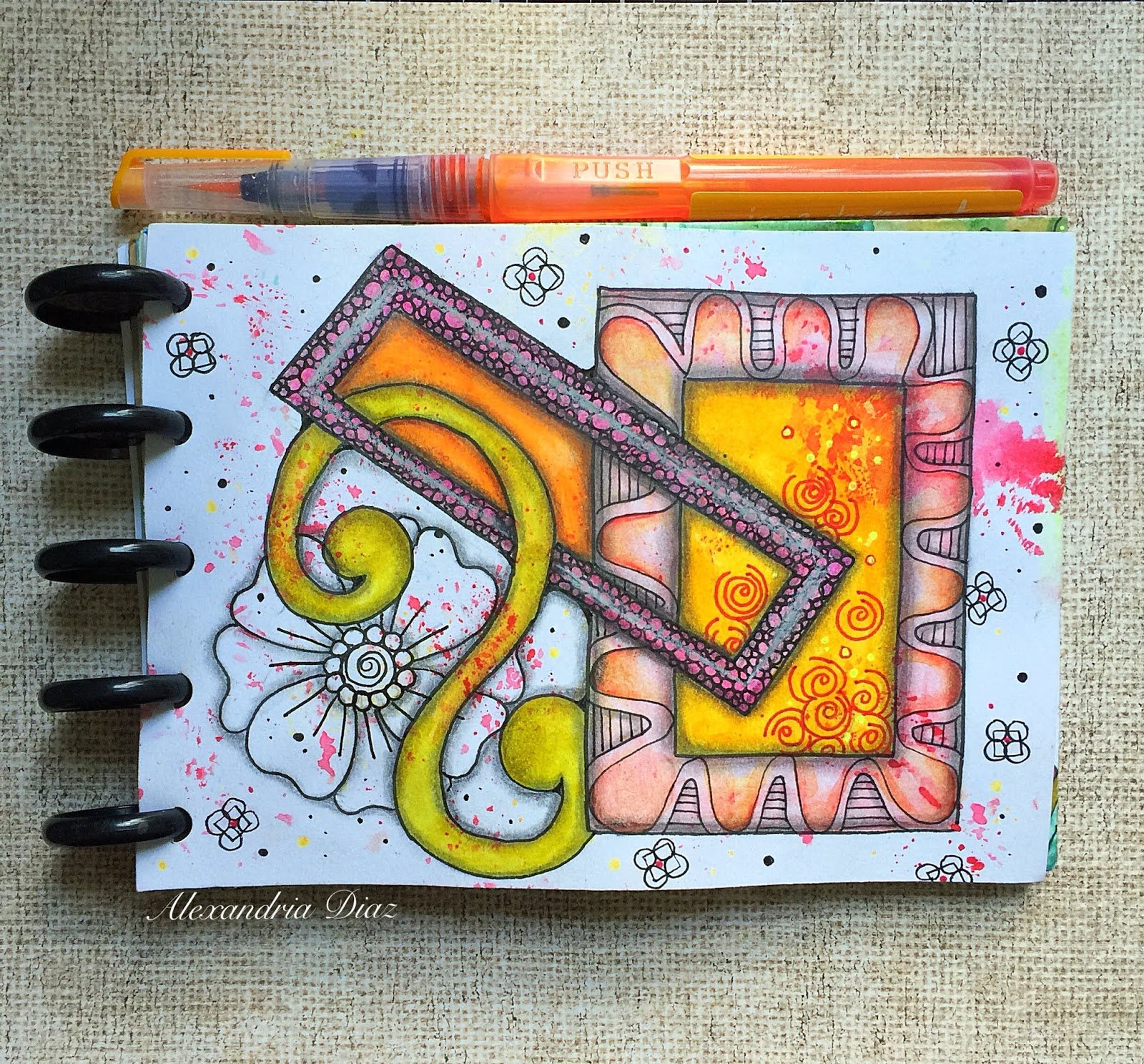 Artzyfartzy: Colorful Zentangle Frames