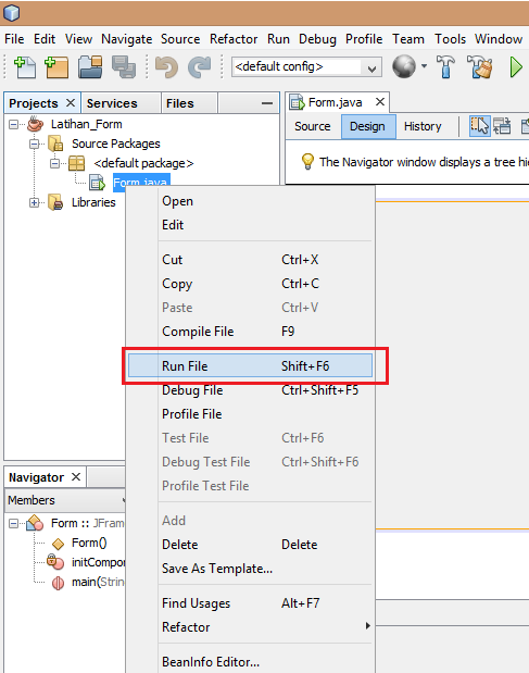 Dasar Java Netbeans Cara Membuat Form Di Java Netbeans ~ Joncode 9734