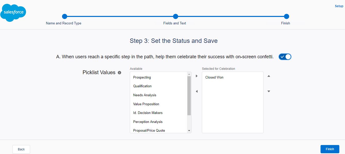 Salesforce World: Celebrate Sales Success using Path