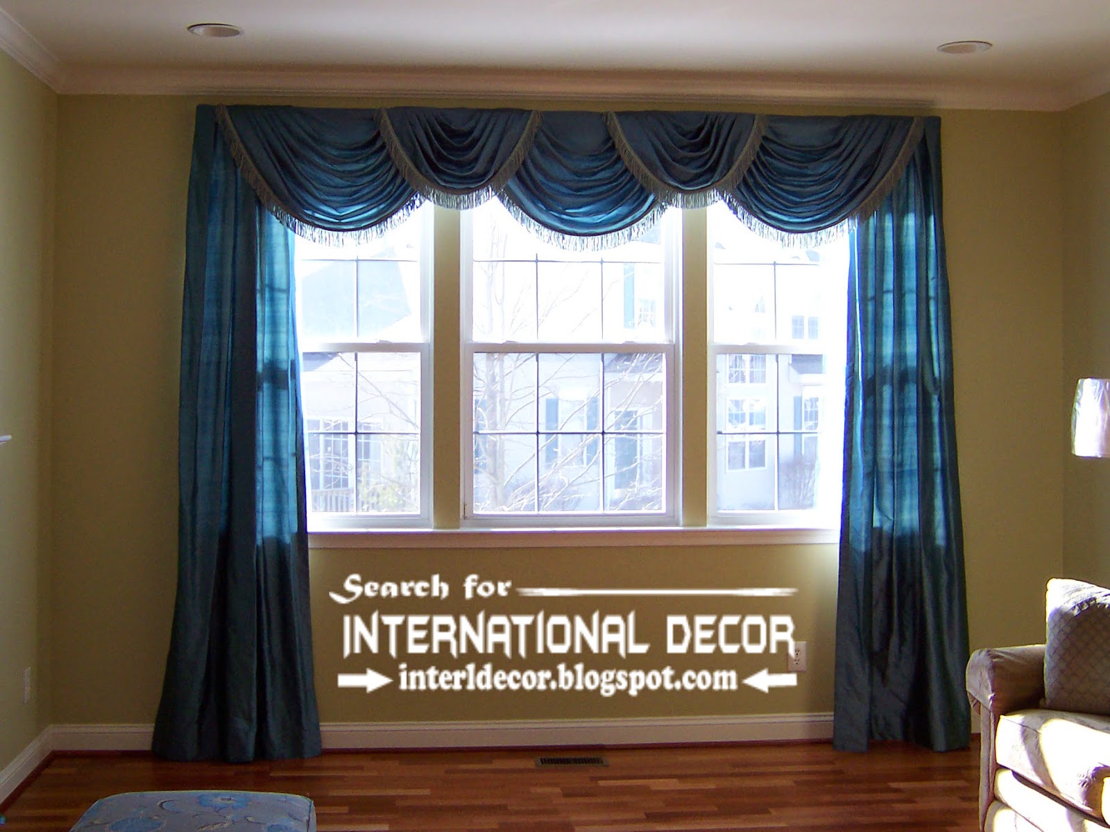 Luxury living room drapery styles, designs and ideas | Curtain Designs