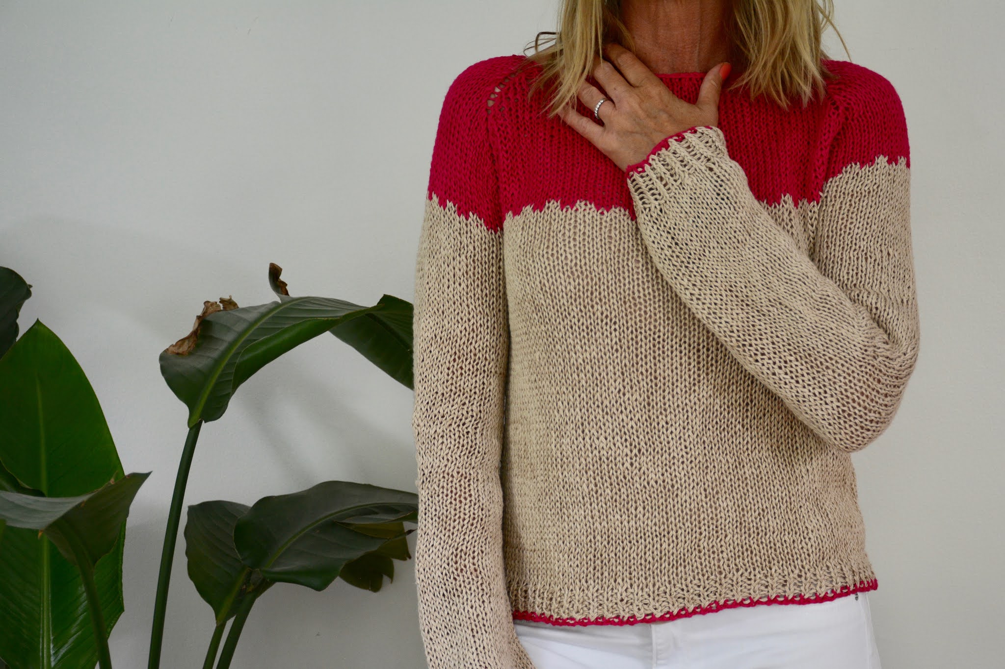Petite Lin + - a Friend to knit with