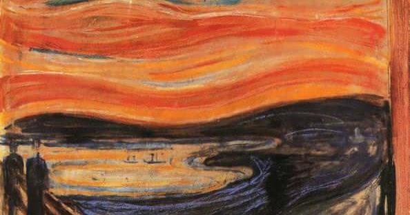 the text: Edward Munch - Screaming Painting and isolation