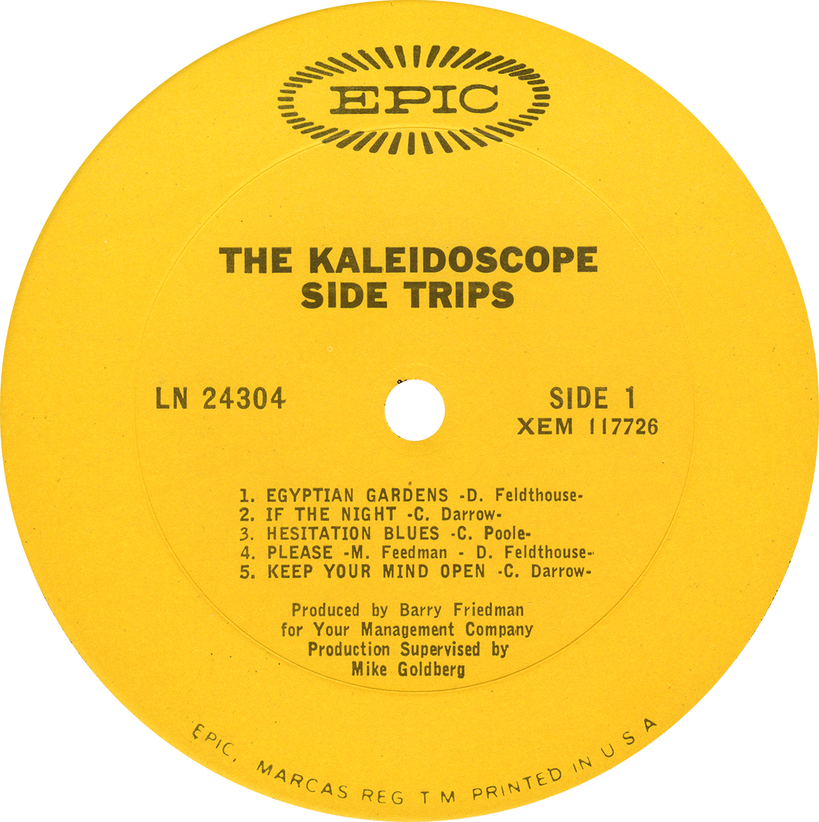 the ULTIMATE PSYCHEDELIC VINYL hq: Kaleidoscope - Side Trips (1967 ...