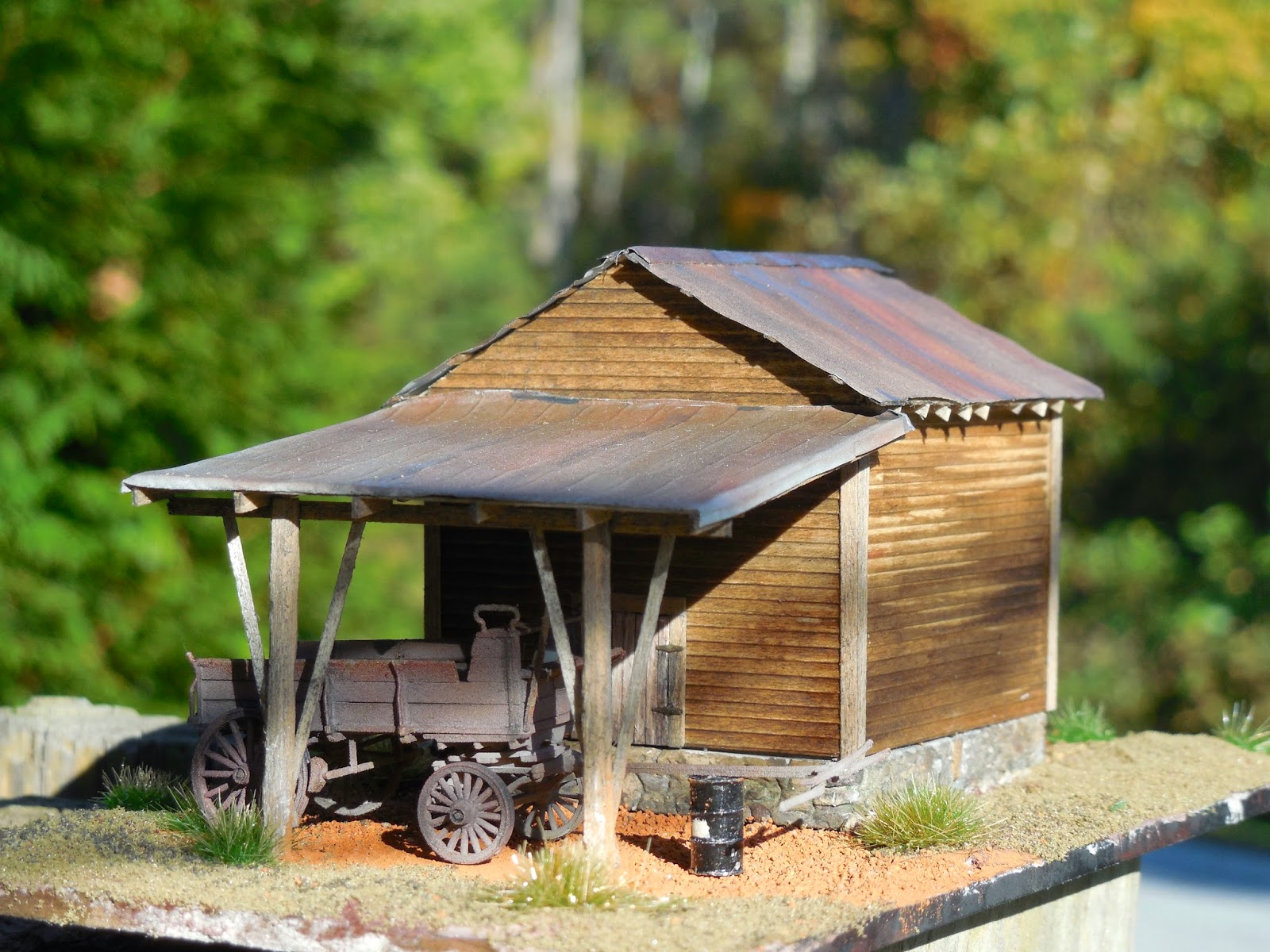 Atlantic & Yadkin Model Railroad: Flue-Cured Tobacco Barn