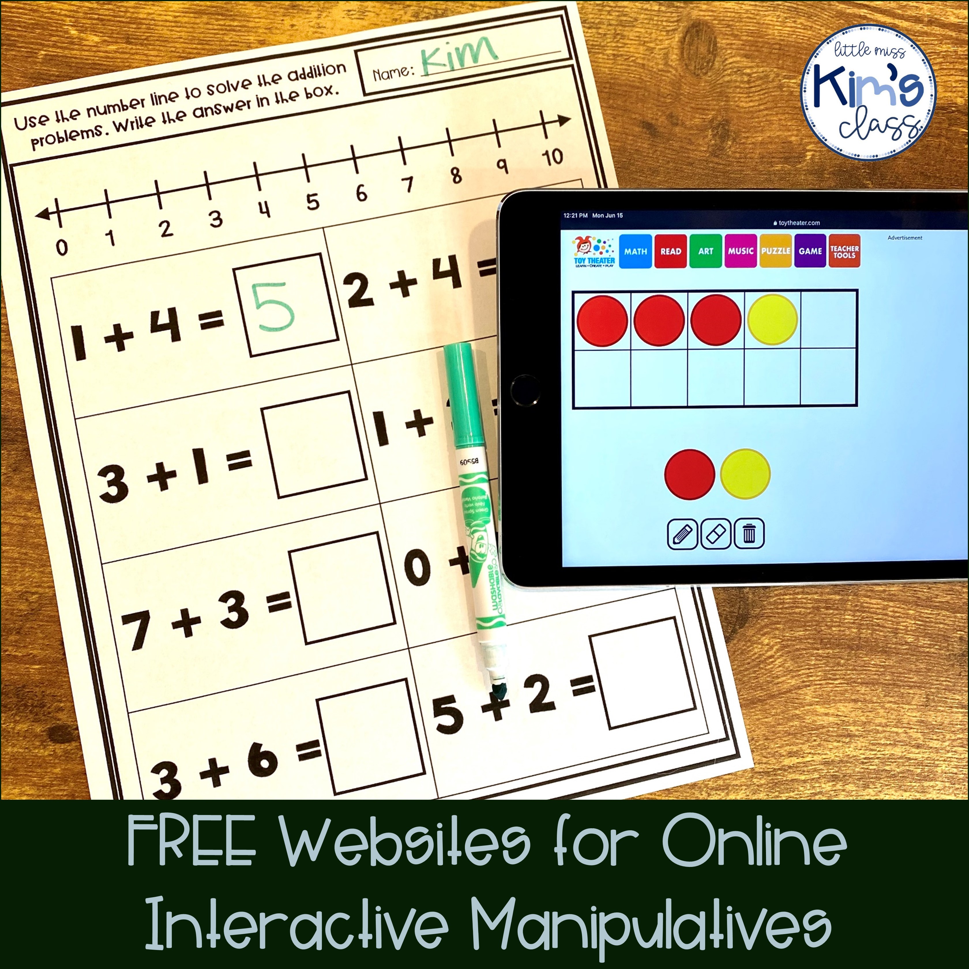 Little Miss Kim's Class: FREE Websites to use for Interactive Manipulatives