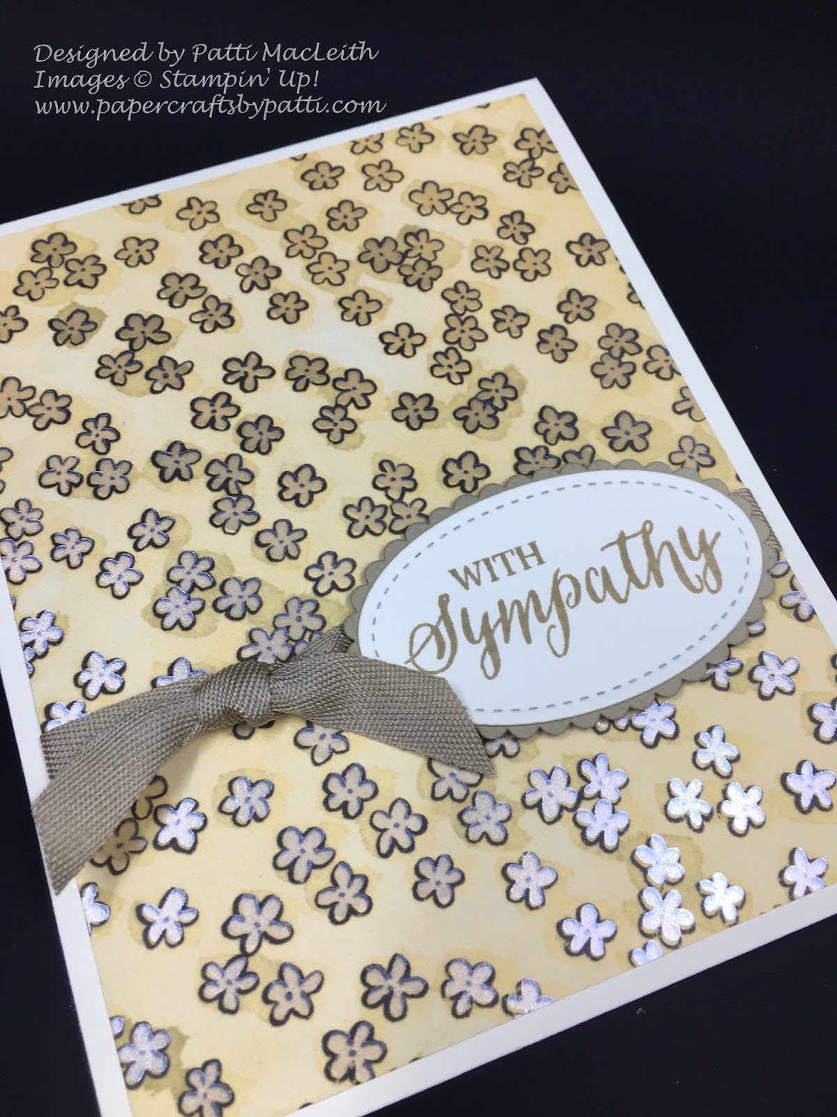 Papercrafts by Patti: Simple Sympathy Card