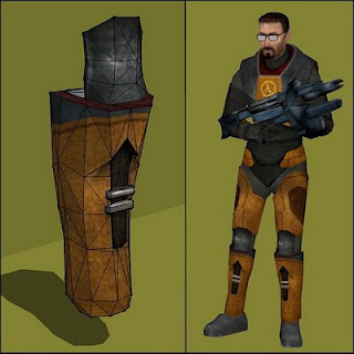 Papercraft - Half-Life 2 HEV Suit Shin Armor - Papercraft4u | Free ...