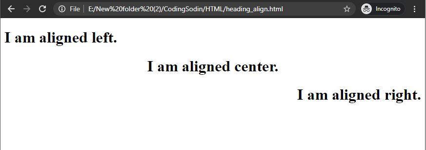 HTML Headings