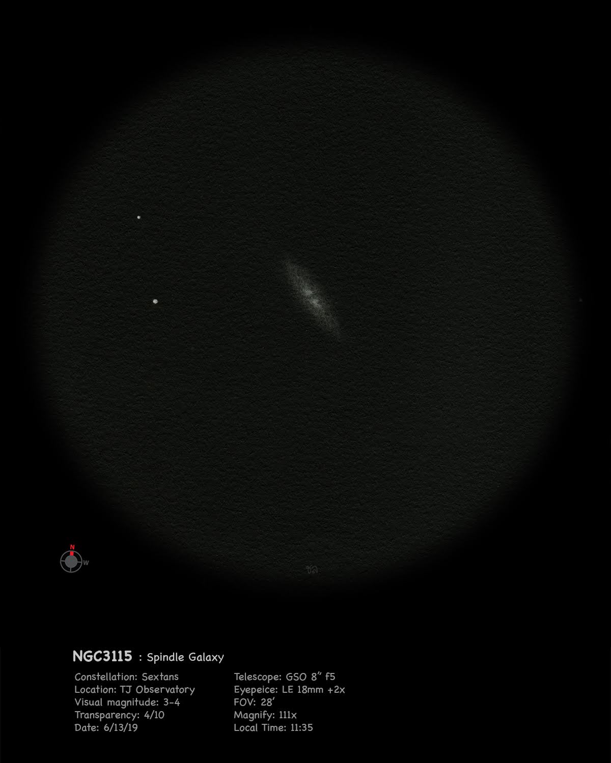 siamskies: NGC3115 Spindle Galaxy