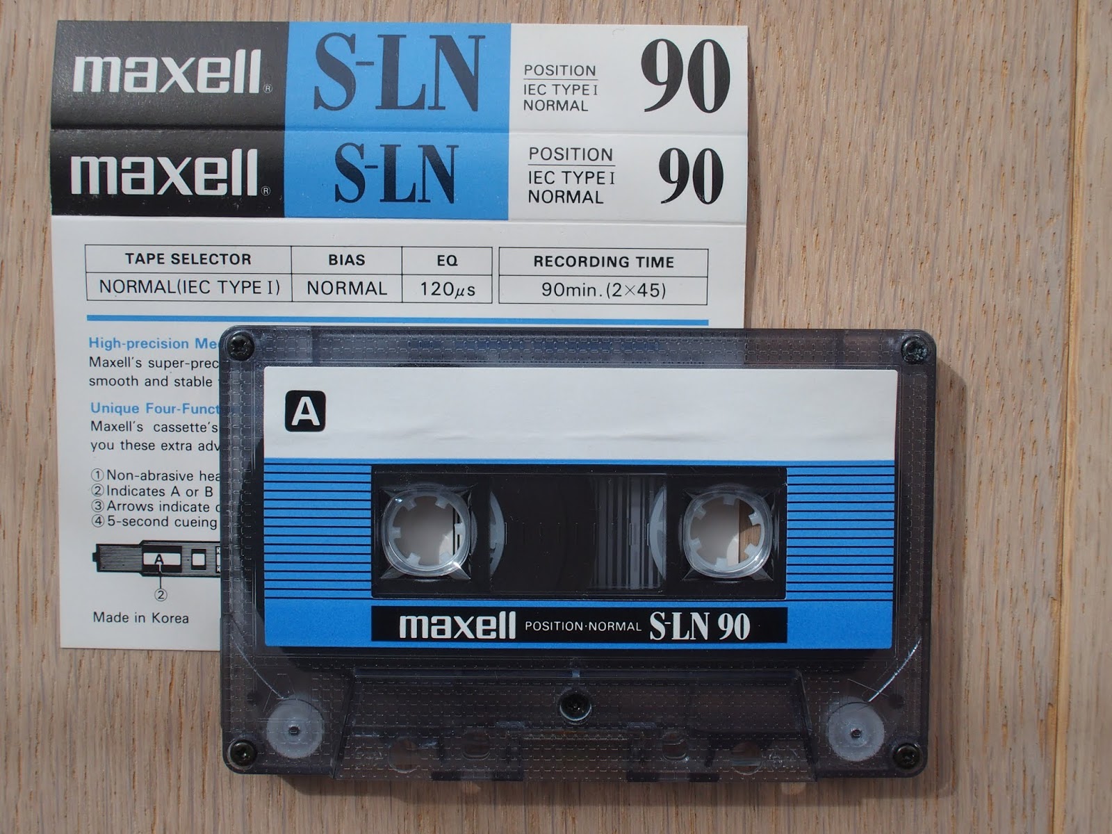 Audiochrome: Cassette tape measurements: Maxell UL, UR, LN, S-LN