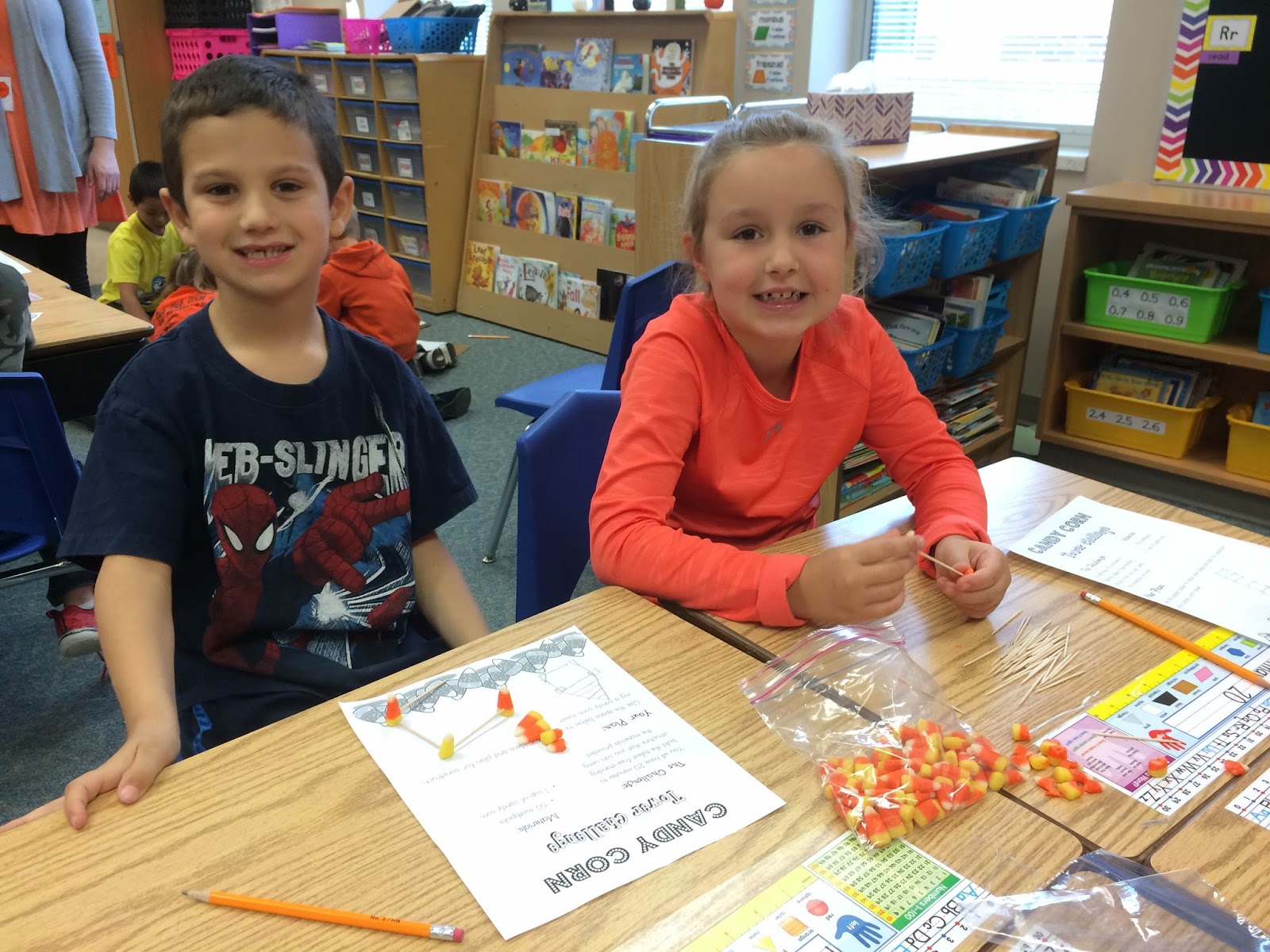 Miss Weeding's 1st Grade: Candy Corn Tower Challenge