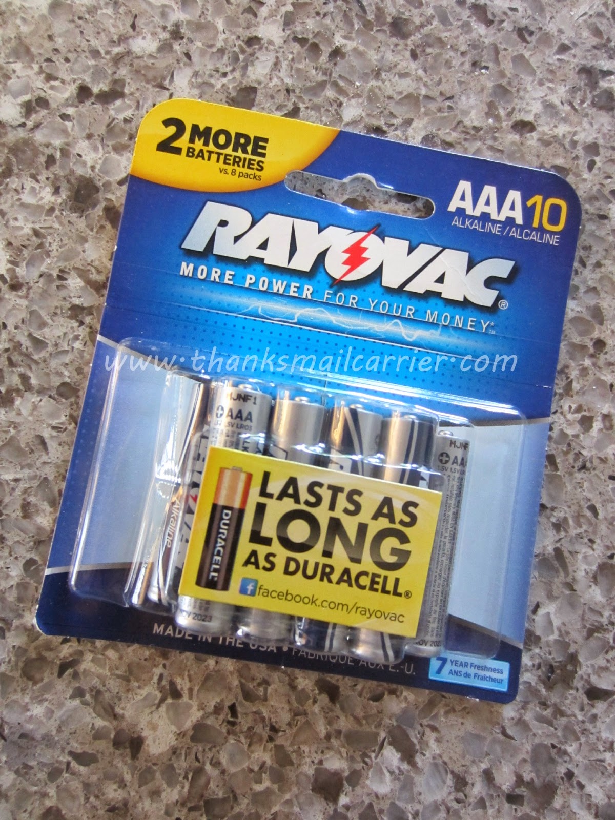 Thanks, Mail Carrier | Quality and Protection with the Rayovac Guarantee!