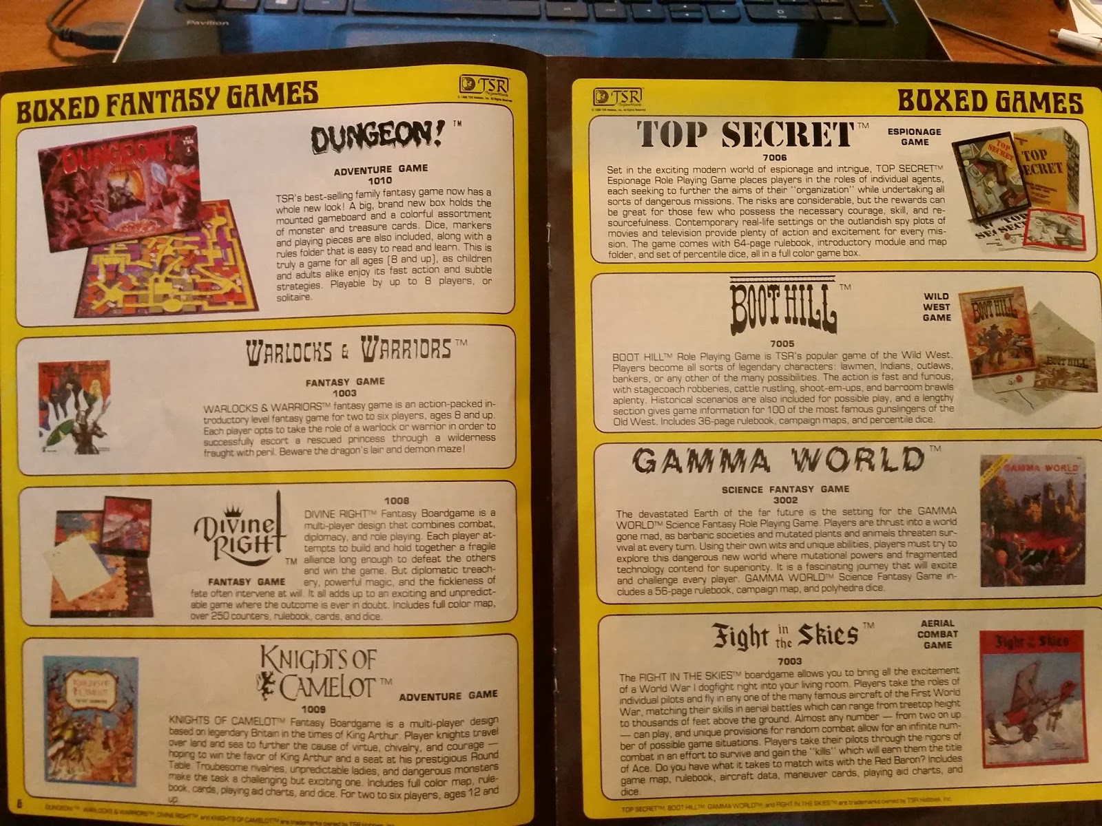 Greyhawkery: 1981 TSR Hobbies Catalogue