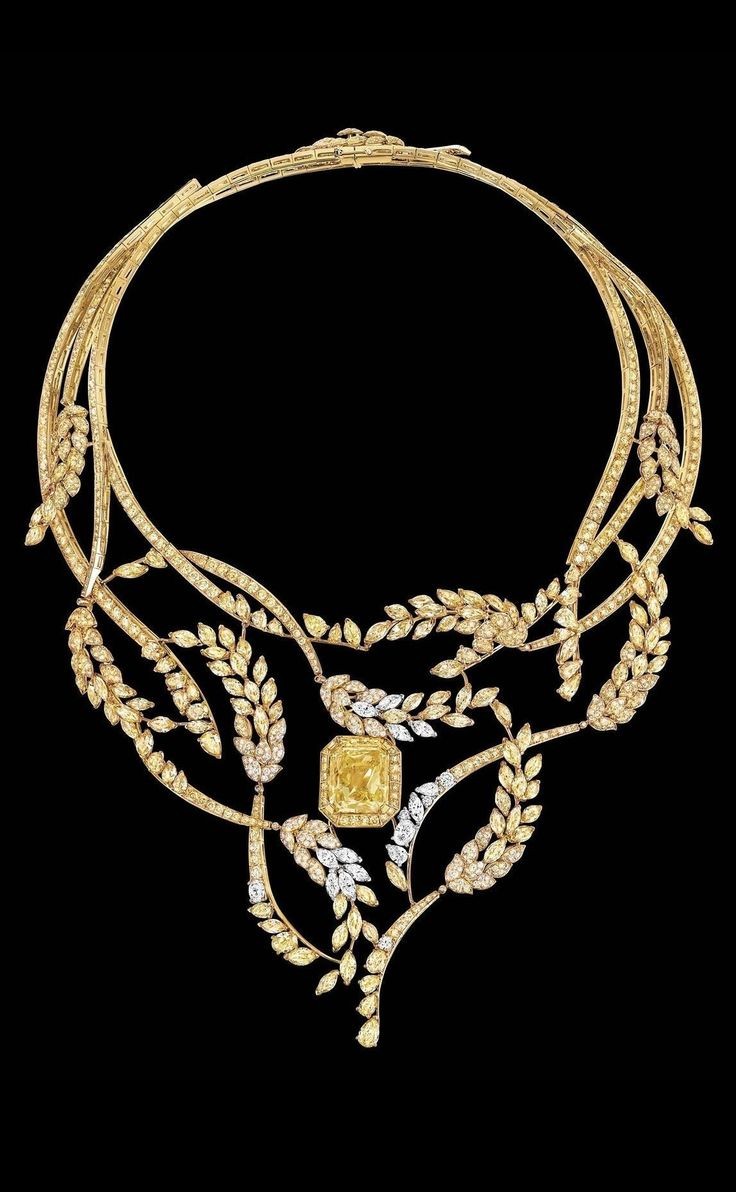 Fancy golden necklace