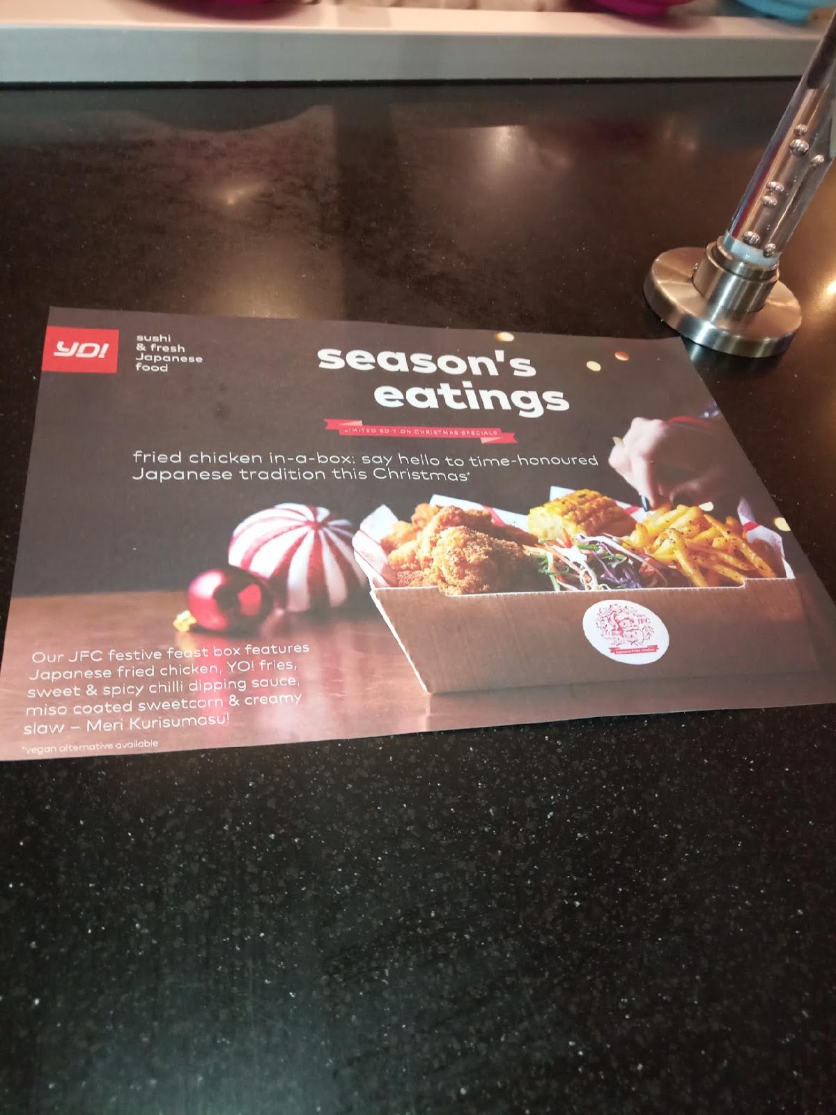 Supersupergirl's Food Reviews: [Review] Festive Fried Chicken at YO! Sushi