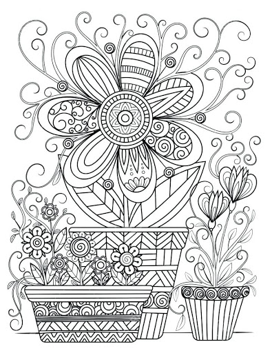 de stress coloring pages