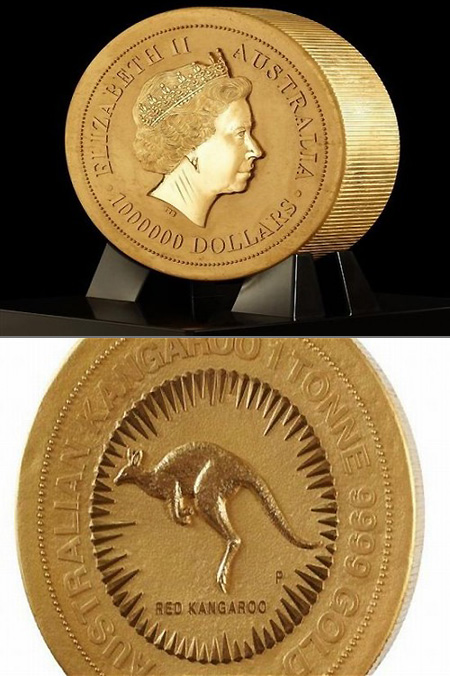 Fun and Cool: The World's Largest Gold Coin, Weighs 1-Ton