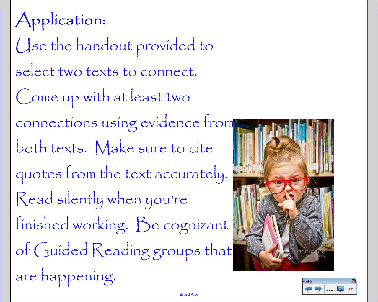 Text-to-Text Minilesson with Smart Board Example – The Literacy Effect