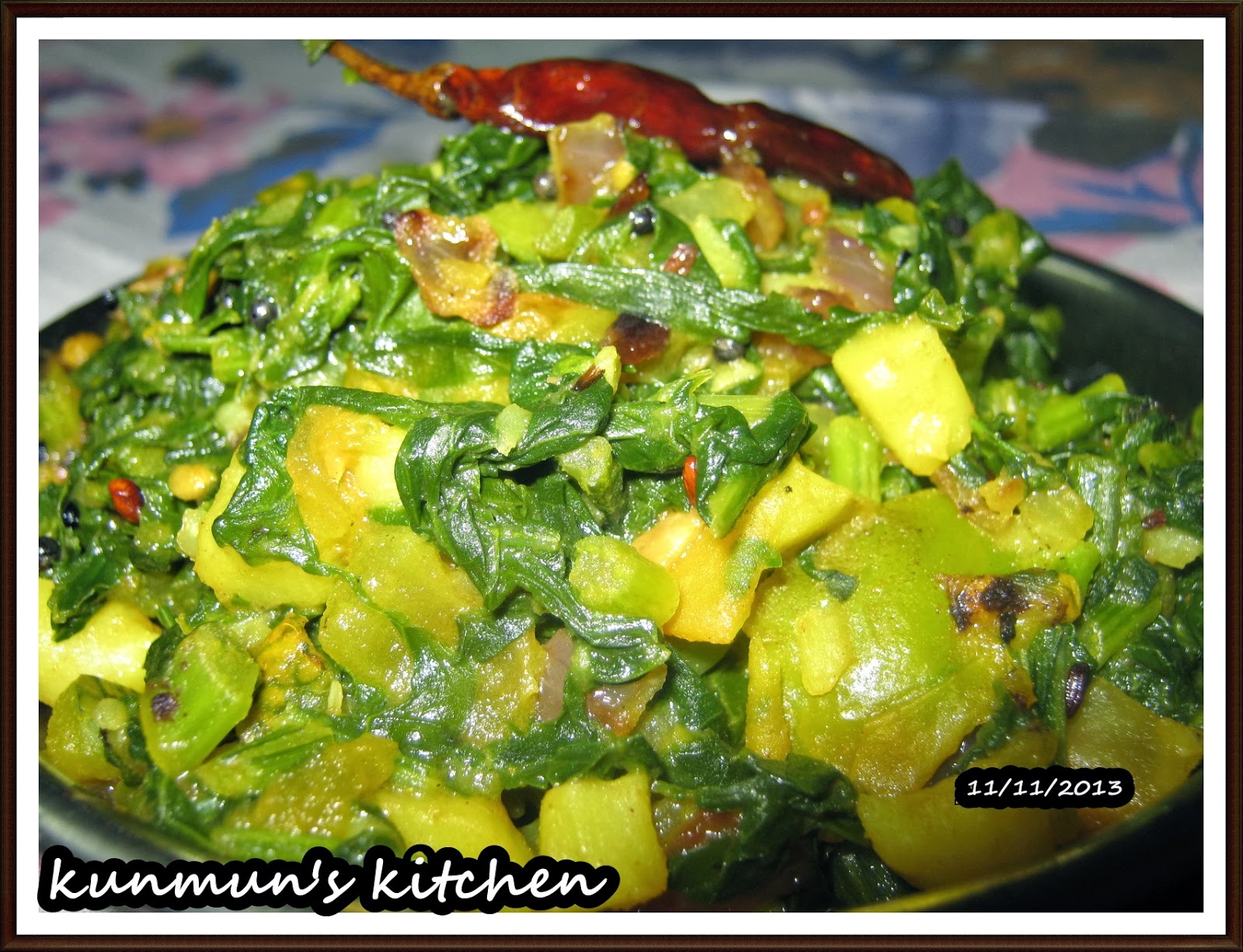 Kunmun's Delicious Kitchen: MULA SAGA (RADISH LEAVES WITH PEANUT PASTE ...