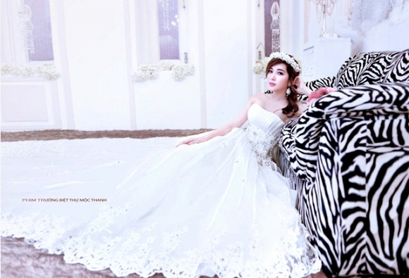 Diễn viên Yan My đẹp mơ màng khi làm 'cô dâu'