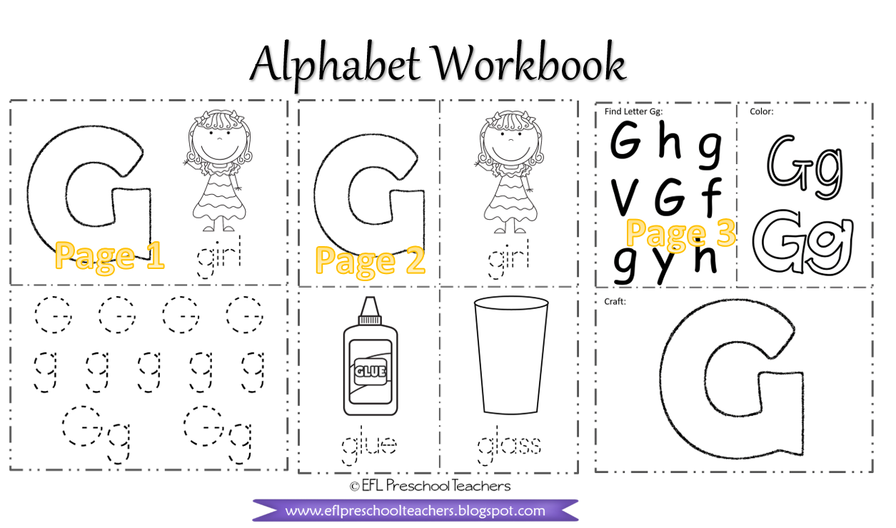 EFL Elementary Teachers: Alphabet Workbook or Worksheets and more for ...