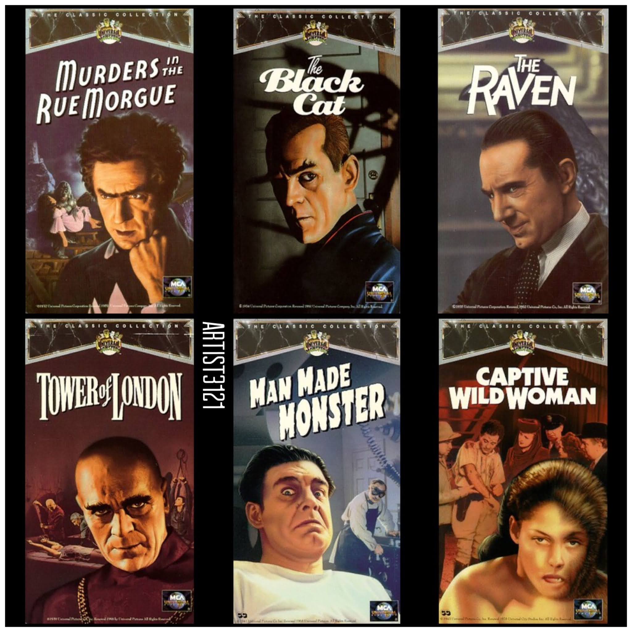 Bloody Pit of Rod: Classic Universal Horror VHS Covers!