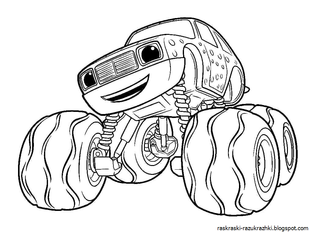 Раскраска Вспыш И Чудо Машинки