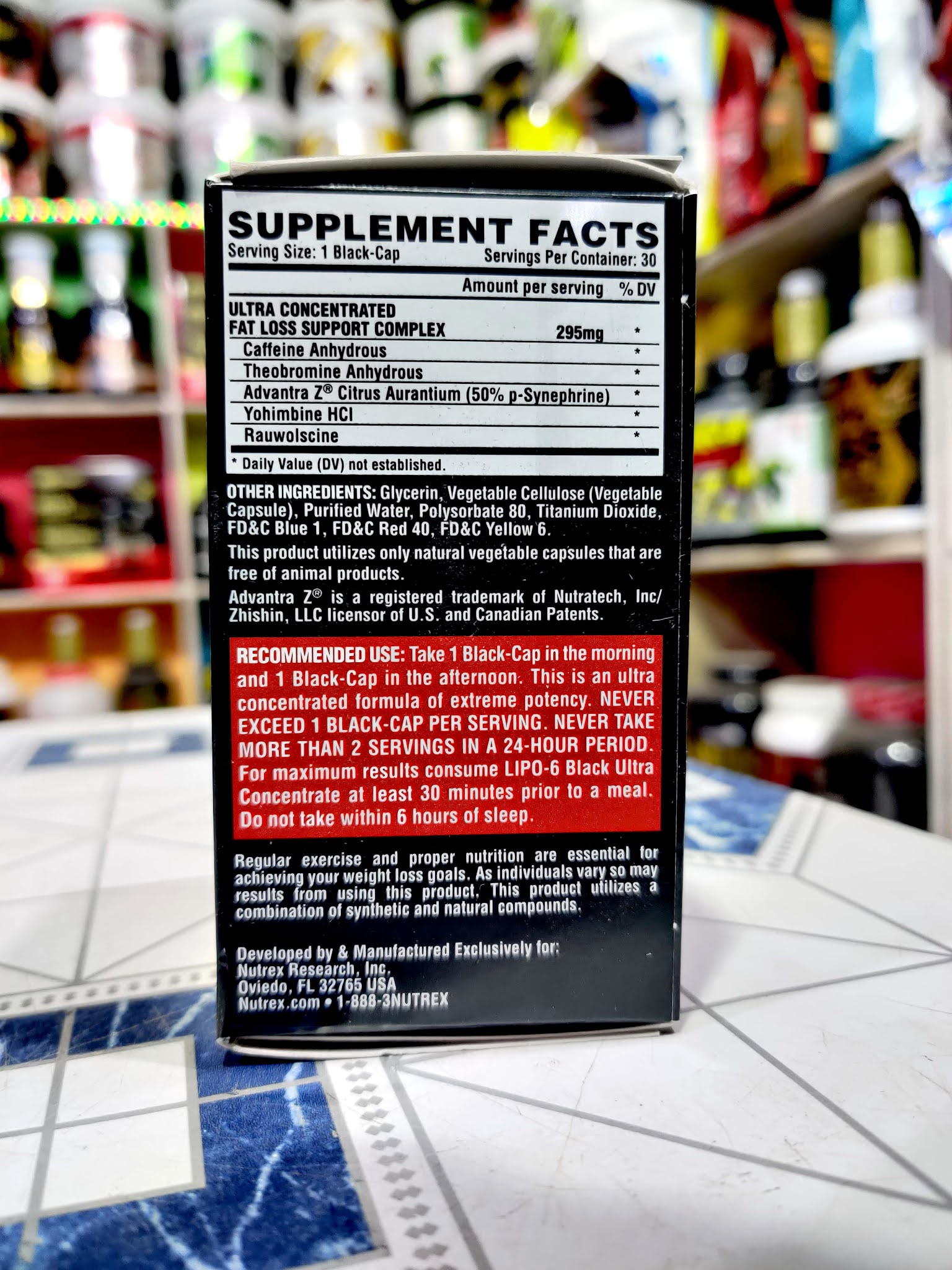 Nutrex Lipo 6 Black Ultra Concentrate 30 Capsules - NCRFS