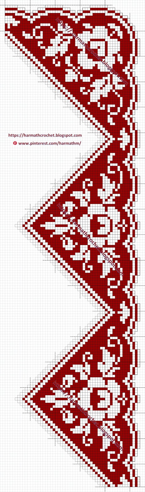 Filet - Crochet Patterns: Filet lace 154a