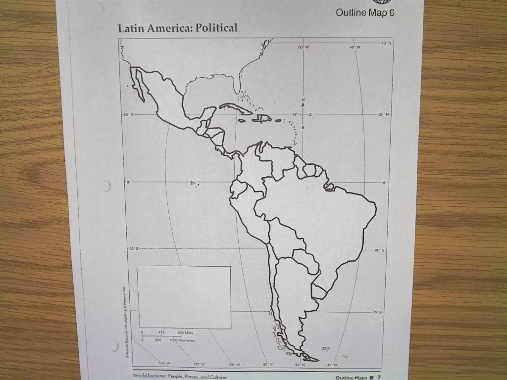 Blank Political Map Of Latin America - United States Map