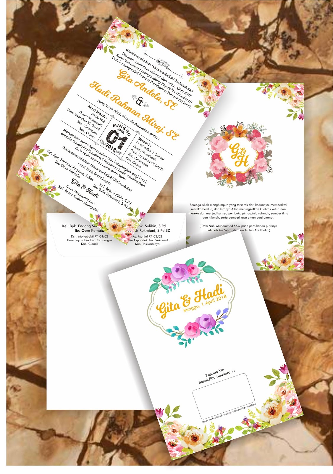 undangan pernikahan custom | BERKAH JAYA OFFSET