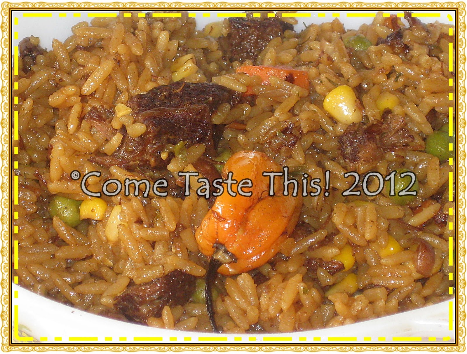 Come Taste This!: A Dimanche Gras Beef Pelau