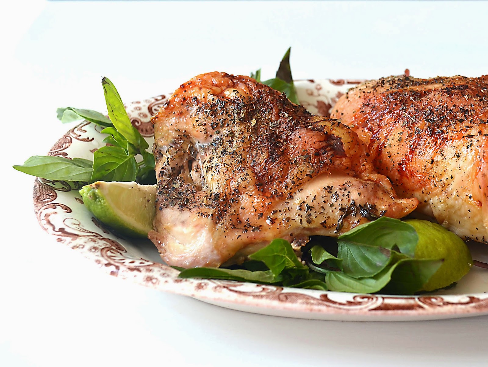 Sew French: Honey-Lime Baked Chicken with Fresh Basil
