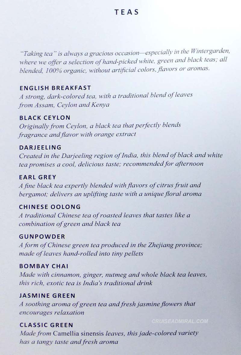 Viking Cruises Food and Dining Options: Afternoon Tea