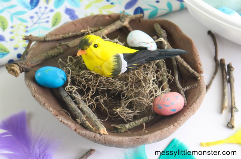 Build A Bird Nest Playdough Activity Messy Little Monster Build A Bird Nest Playdough Activity Messy Little Monster
