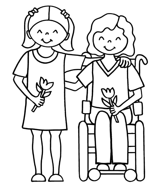 Disability Awareness Coloring Pages Coloring Pages